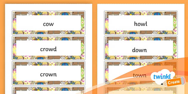 ow words - Twinkl