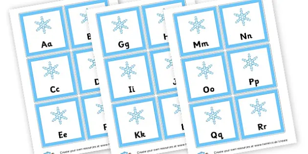 Winter Alphabet Cards (teacher made) - Twinkl