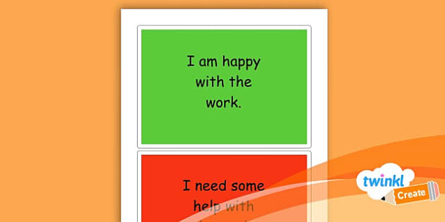 Non verbal help sheet - Twinkl