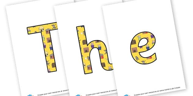 Three Little Pigs - display lettering (Hecho por educadores)