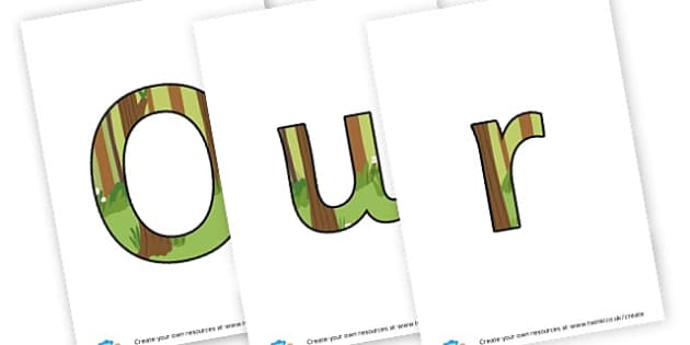 Tree Lettering | Nature-Themed Classroom Display | Twinkl