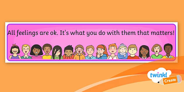 feelings banner - Twinkl