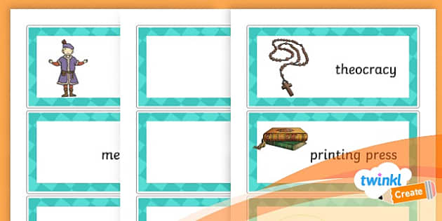 Renaissance Word Cards - Twinkl