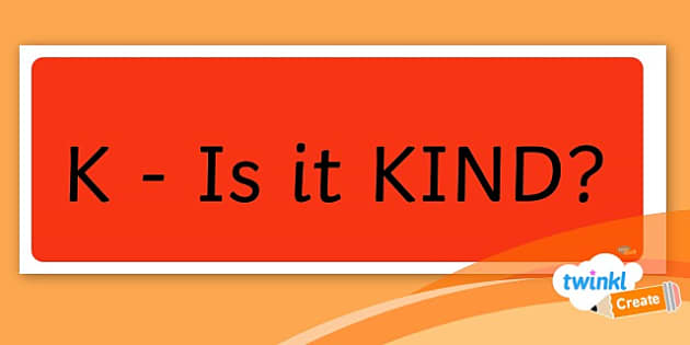 I.T THINK display KIND - Twinkl