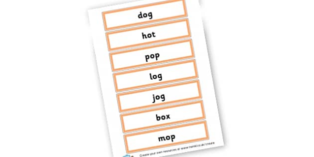 CVC o Word Cards (teacher made) - Twinkl