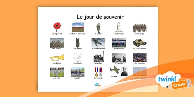 Le jour de souvenir - Twinkl