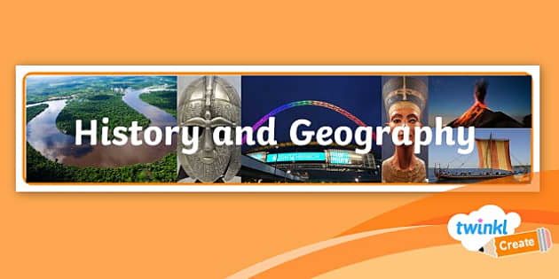 History and Geography Photo Banner - Twinkl