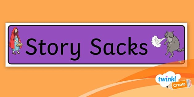 story sack banner - Twinkl