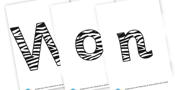 Jungle Writing - Display Lettering (teacher made) - Twinkl