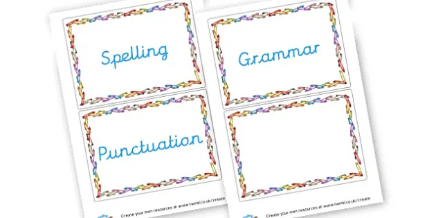 SPaG Signs (Hecho por educadores) - Twinkl