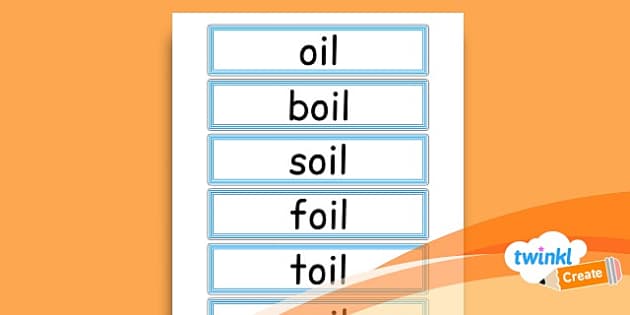 oi words - Twinkl