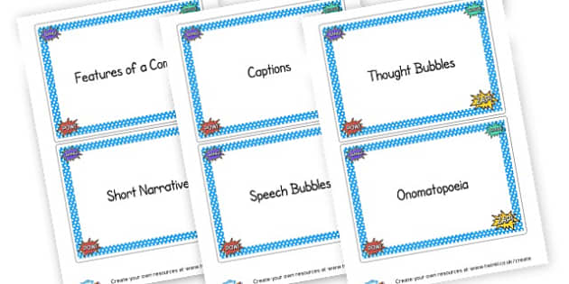 Features Of Comic Books teacher Made Twinkl features-of-comic-books-teacher-made-twinkl