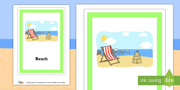 Beach Group Sign (Teacher-Made)