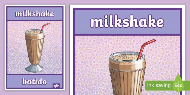 👉 Milkshake in Spanish Display Poster - Twinkl