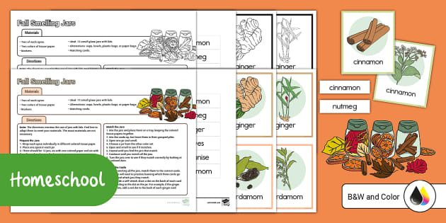 Fall Smelling Jar Sensory Activity (teacher made) - Twinkl