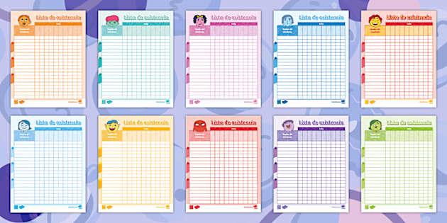 Regreso a clases - lista de asistencia (teacher made)