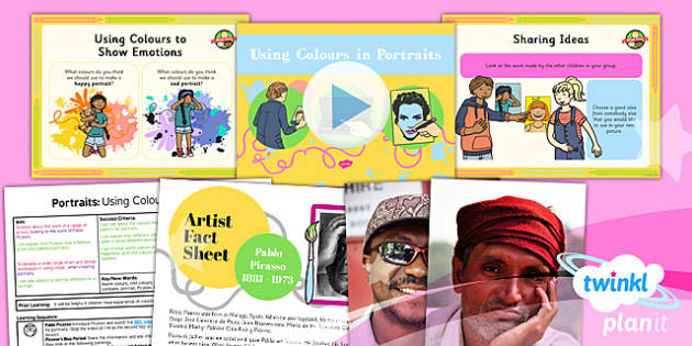 Art: Portraits: Using Colours in Portraits KS1 Lesson Pack 2