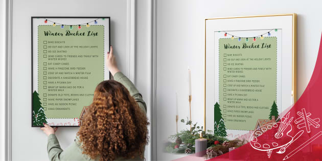 Winter Bucket List Poster | Twinkl Art Gallery - Twinkl