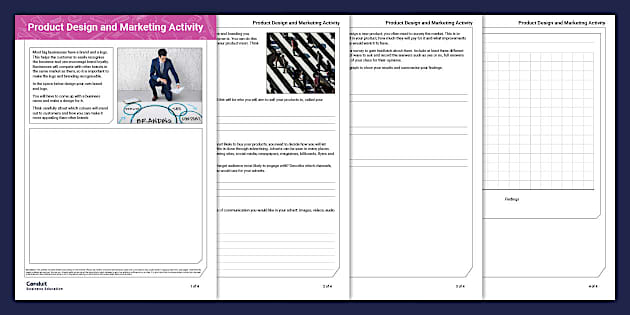 Product Design and Marketing Activity (teacher made)