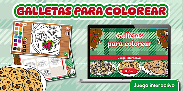 Juego interactivo para colorear: Galletas