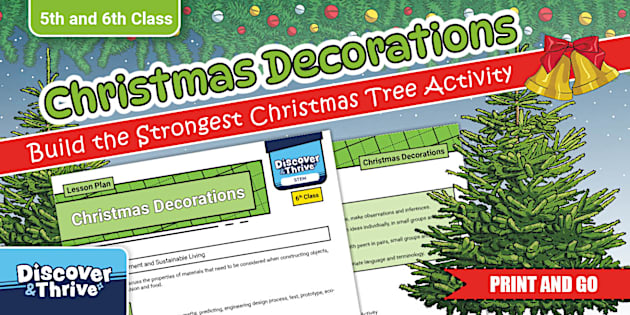 Build the Strongest Christmas Tree Activity