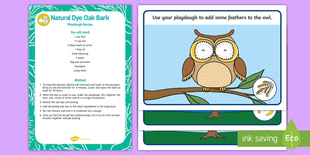 Owl-Themed Modelling Dough Recipe & Mat Pack - Twinkl EYFS