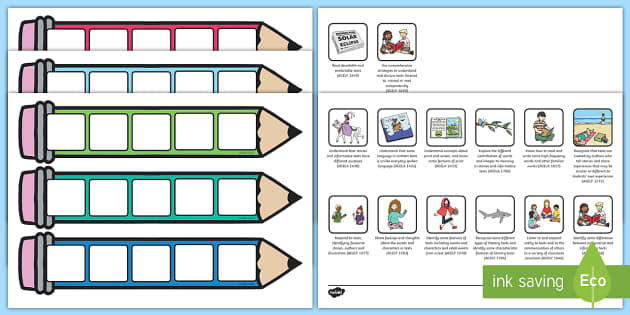 Foundation Reading Pencil Targets Assessment Tracker