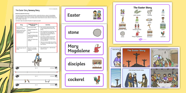 The Easter Story A Sensory Story Resource Pack - Twinkl