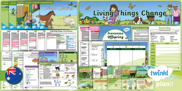 Year 2 Science Living Things Change Unit Pack (teacher made)