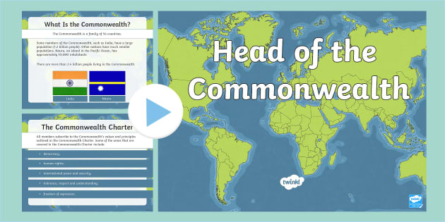 KS2 Head of the Commonwealth Information PowerPoint - Twinkl