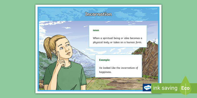 Incarnation Definition Display Poster - Twinkl Incarnation Definition Display Poster - Twinkl