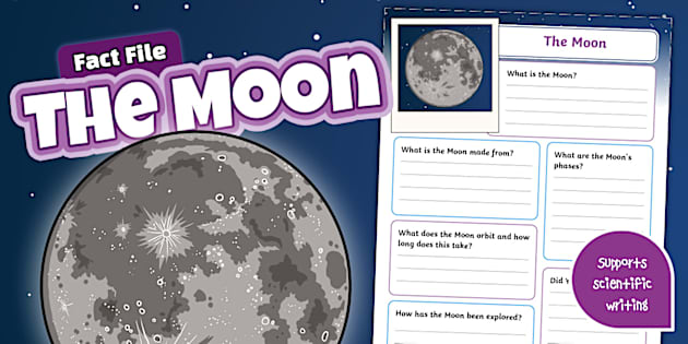 F-2 The Moon Fact File Template