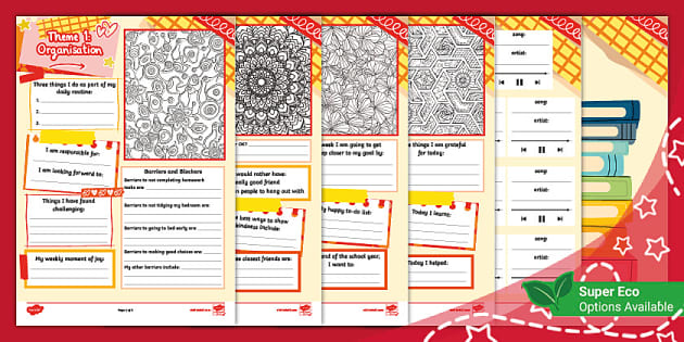 Secondary School Transition Journal Pages (teacher made)
