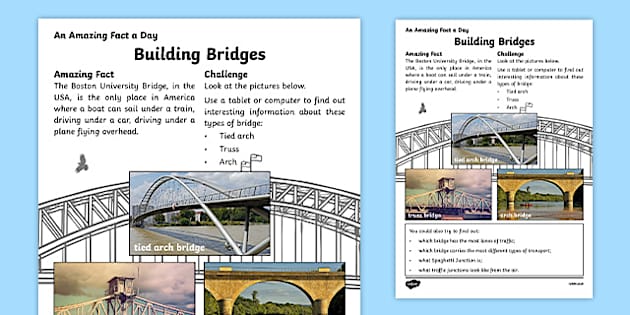 Building Bridges Worksheet / Worksheet, worksheet - Twinkl