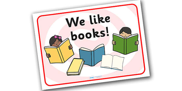 FREE! - 'We Like Books' Display Sign - Reading/Book area display words