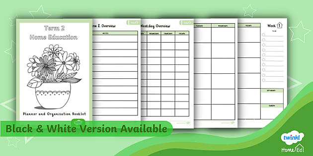 Home Education Term 2 Planner and Organisation Toolkit