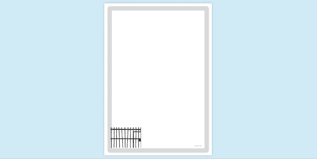 Simple Blank Dungeon Page Border | Page Borders | Twinkl