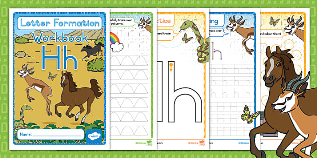 Grade 1 Letter Formation Workbook - Hh (Teacher-Made)