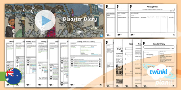 Year 6 Earthquakes and Volcanoes Recounts Genre Unit Pack
