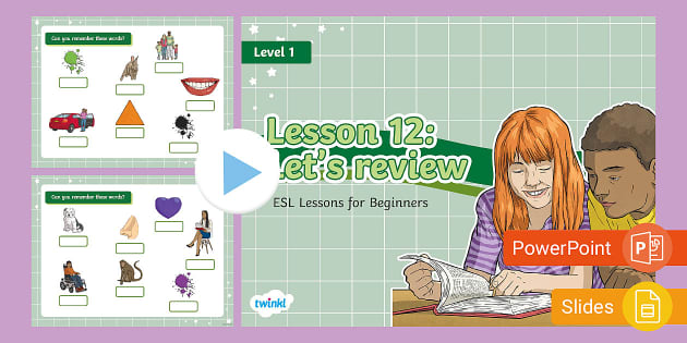 ESL Curriculum for Beginners: Lesson 12 (teacher made)