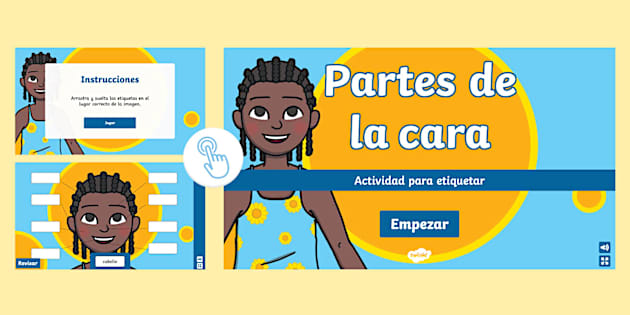 * NEW * Actividad para etiquetar: Partes de la cara