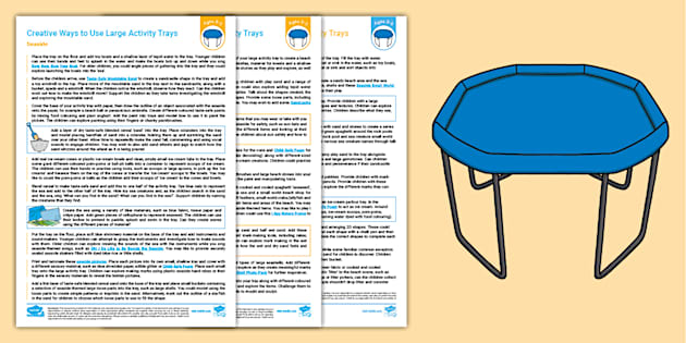 EYFS Ages 0-5 Large Activity Trays Pack: Seaside | Twinkl
