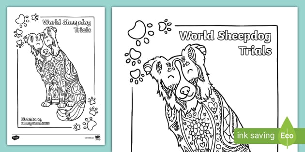 sheepdog coloring pages
