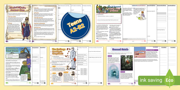 FREE! - ESL November Teens Reading Pack (teacher made)