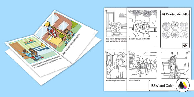 Lector emergente: Cuatro de Julio (teacher made) - Twinkl