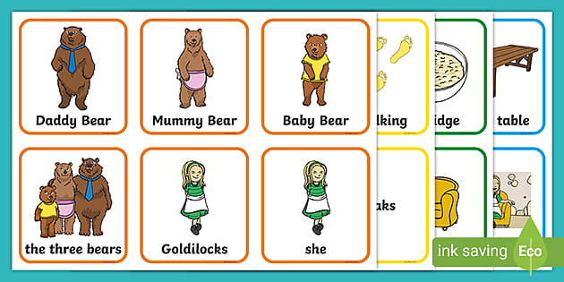 Colourful Semantics: Goldilocks and The Three Bears - Twinkl
