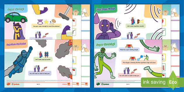 Twinkl Symbols: Superhero Sensory Activities (teacher made)