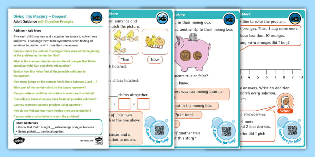 👉 White Rose Maths Compatible Year 1 Addition - Adding More