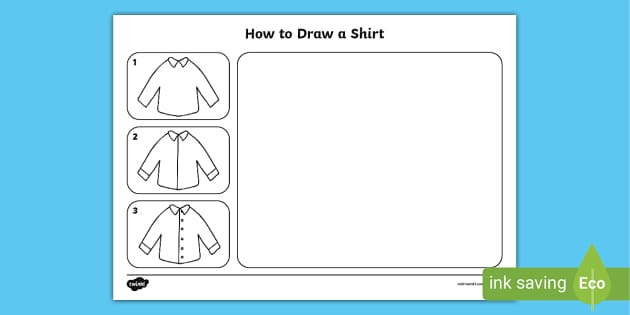 How to Draw a Shirt Activity (teacher made) - Twinkl