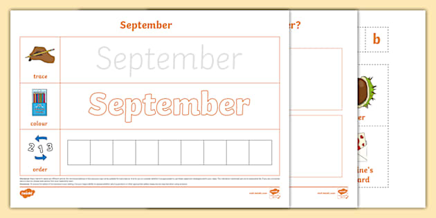 September Activity Sheets (Teacher-Made) - Twinkl